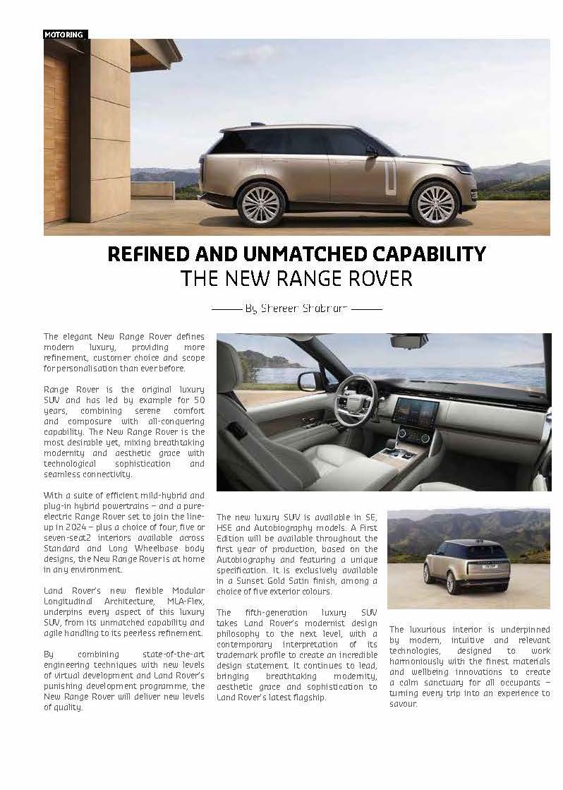Refined and Unmatched Capability: The New Range Rover – All about wheels